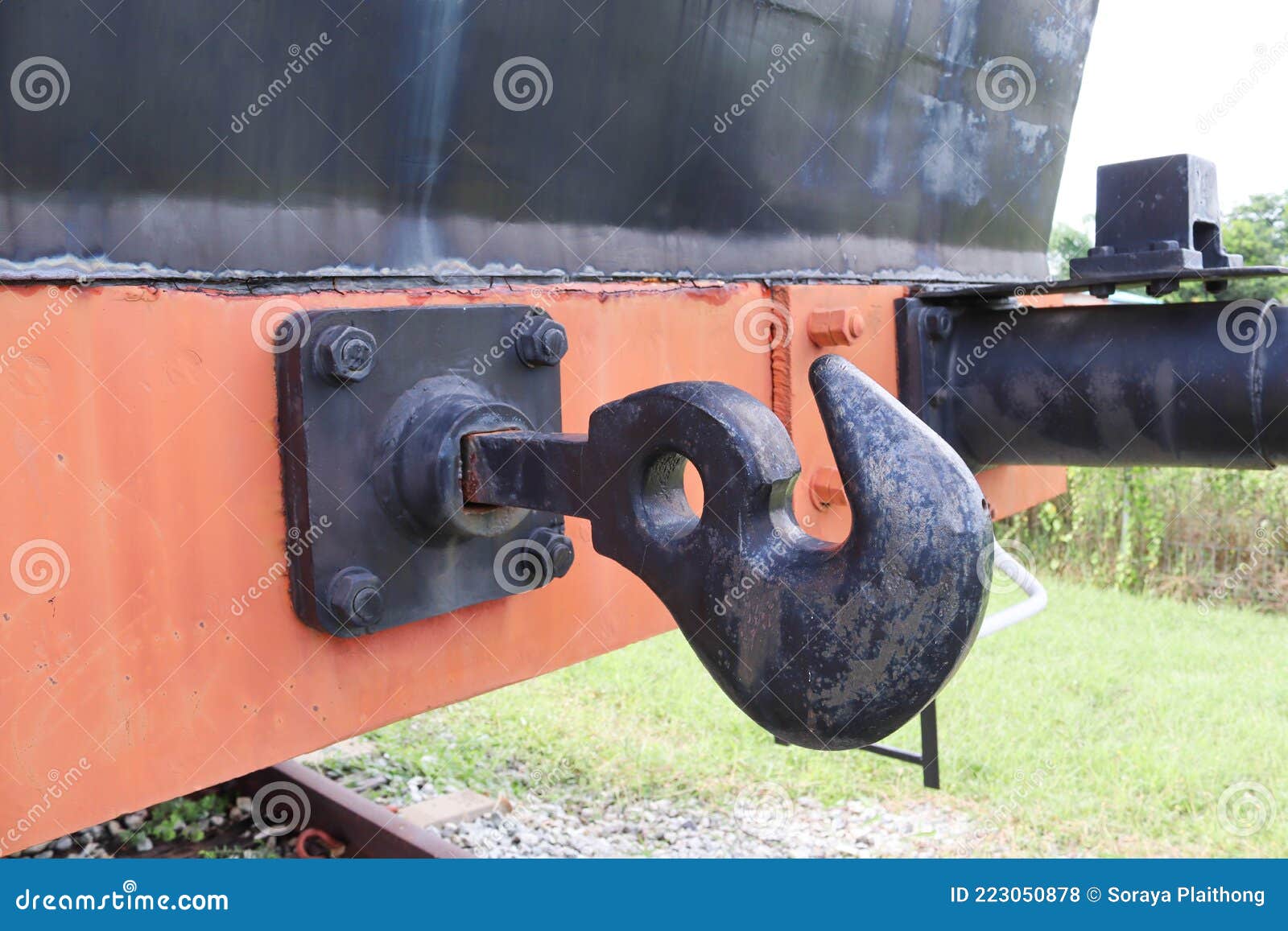 Coupling Hook From An Old Steam Locomotive Royalty-Free Stock Image ...