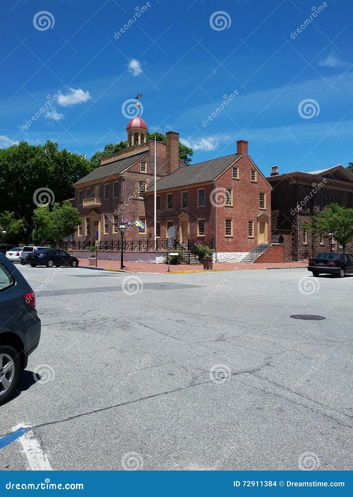 Old Courthouse in Old New Castle, Delaware. Stock Photo - Image of ...