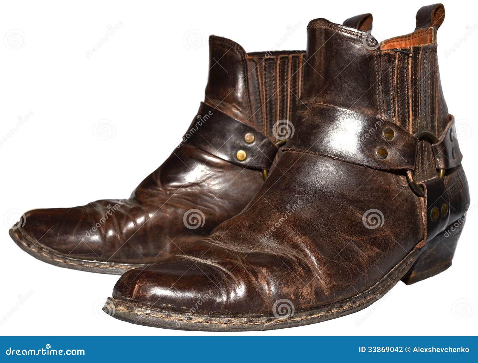 Old Cowboy Boots stock photo. Image of boots, isolated - 33869042