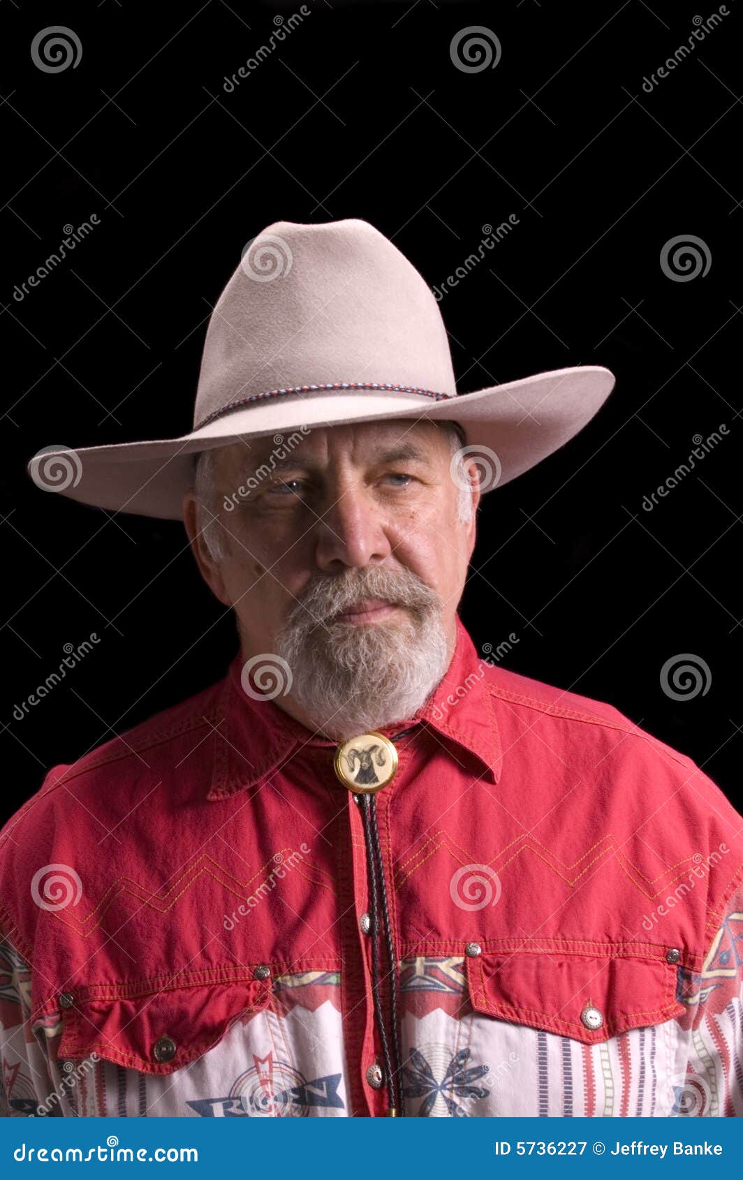 Old Cowboy Looking Like Buffalo Bill Stock Image - Image of good, beard ...