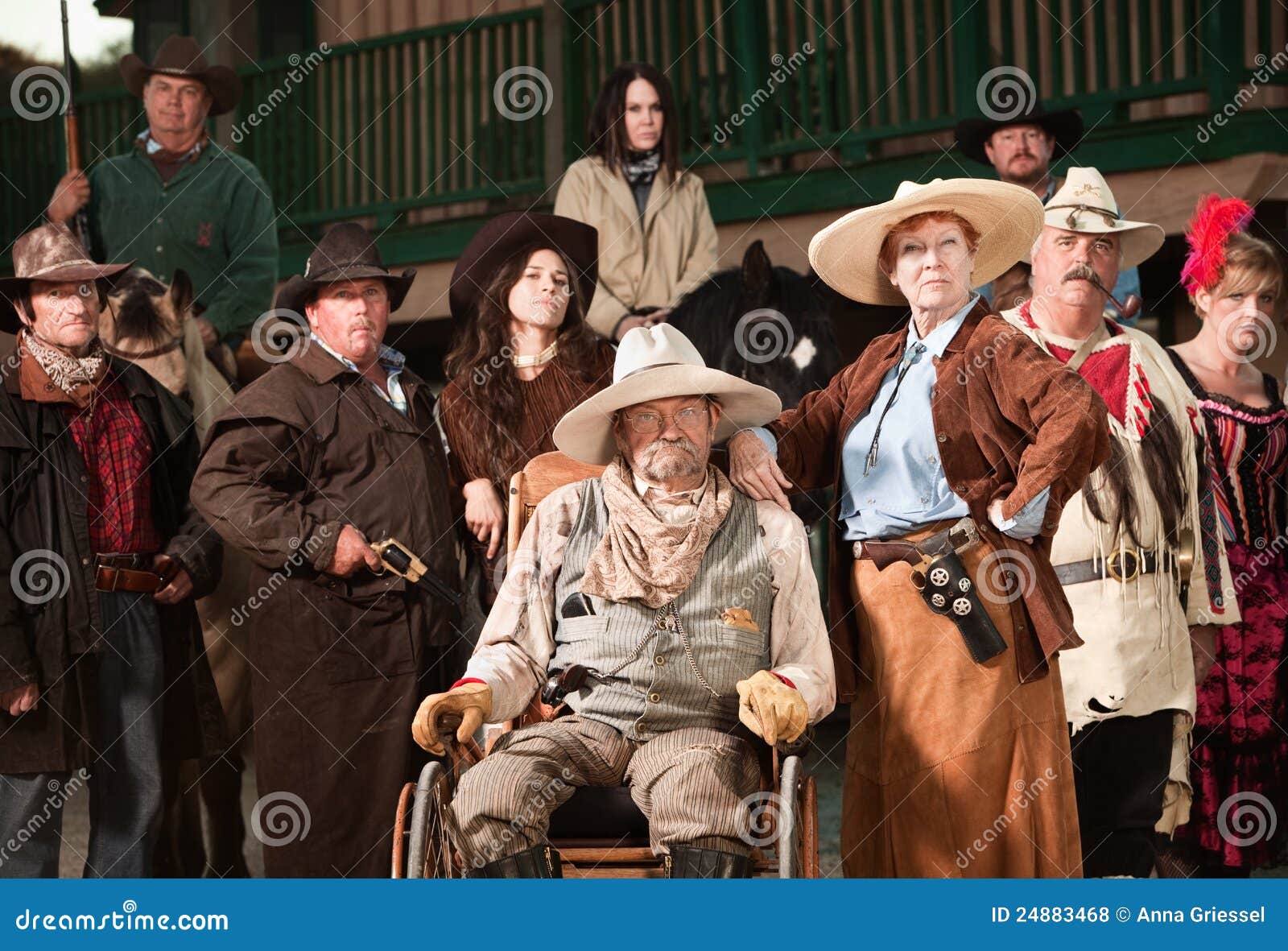 Old Cowboy and Wife stock photo. Image of outlaw, gang - 24883468