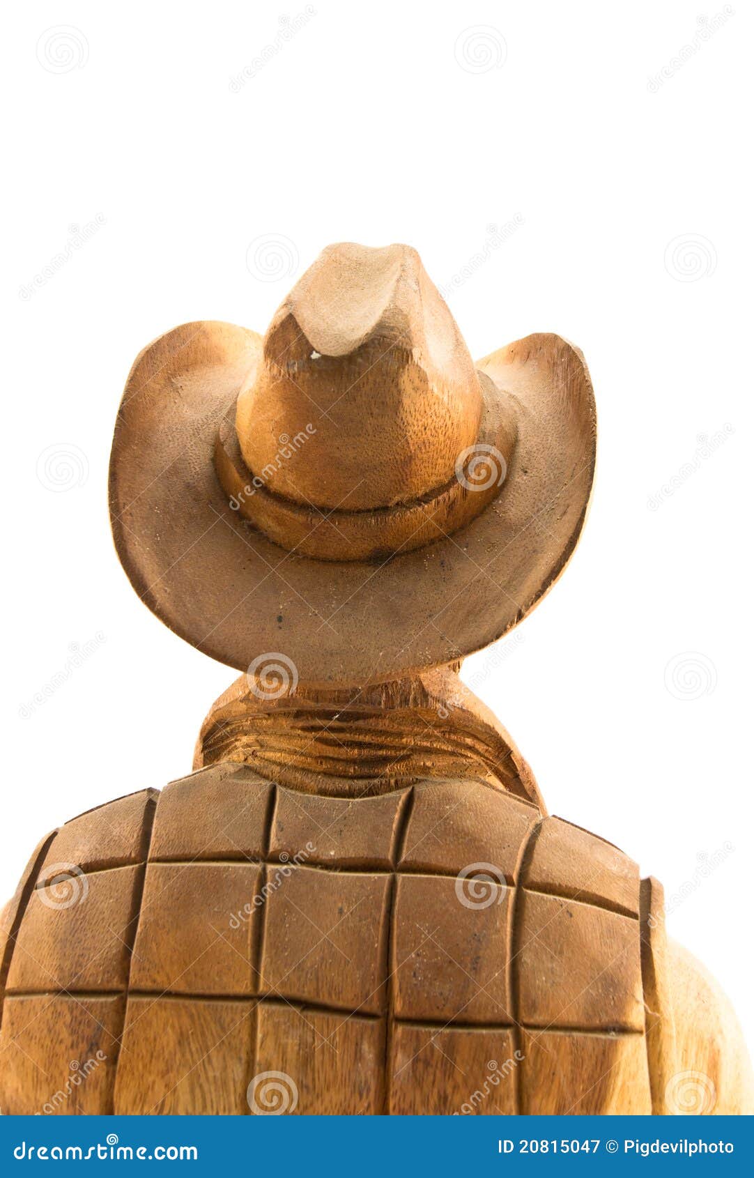Old cowboy wood carved stock image. Image of wood, standing - 20815047