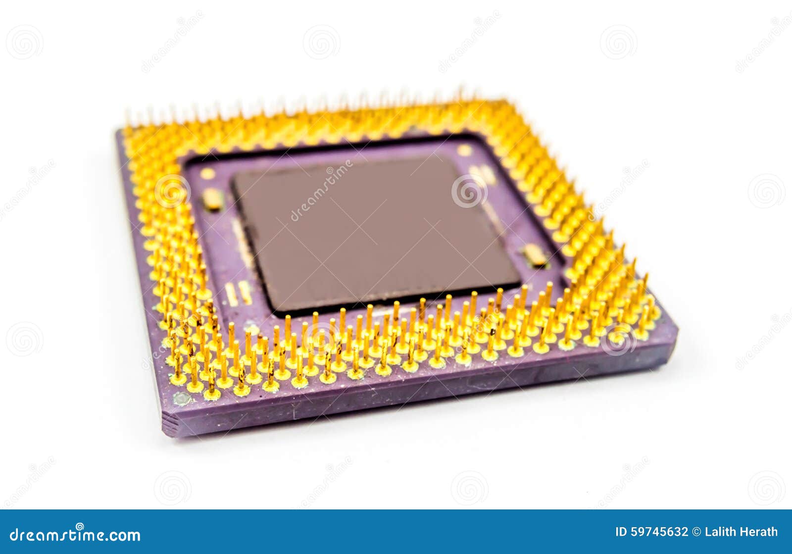 Old CPU One White Background 2 Stock Photo - Image of circuit, angle ...