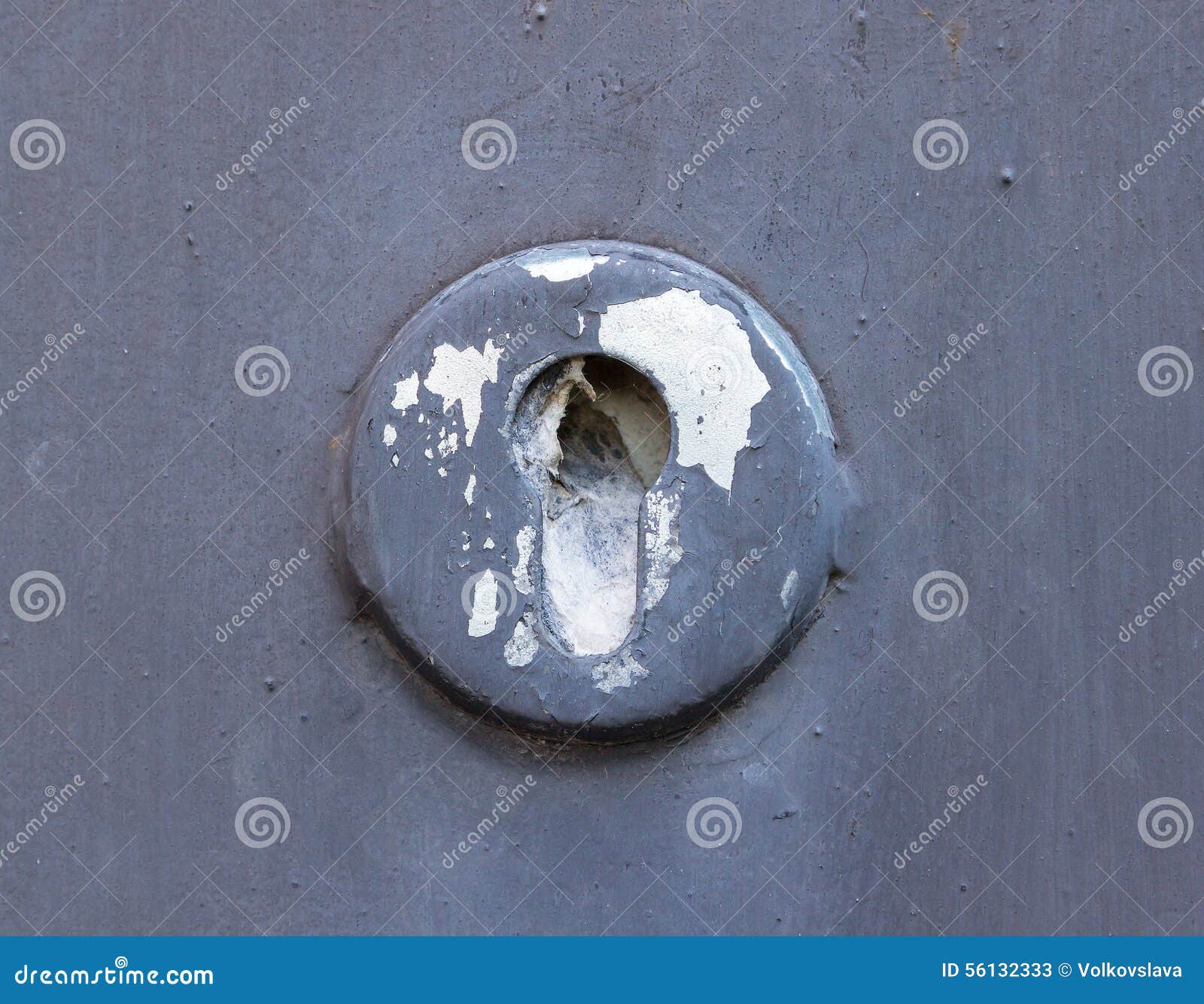 Old Cracked and Broken Keyhole Stock Image - Image of iron, dark: 56132333
