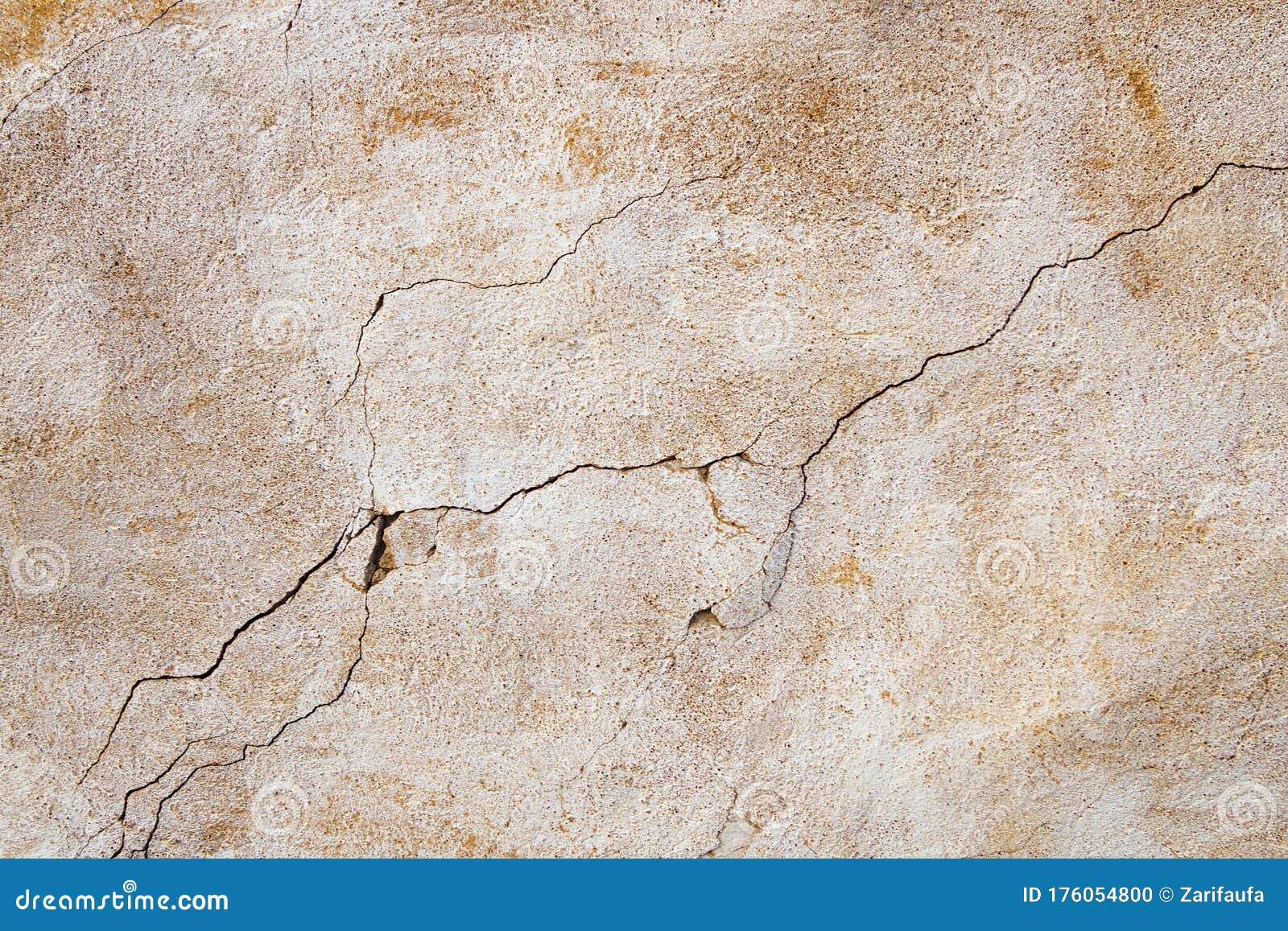 Old Cracked Concrete Wall, Weathered Building Background Stock Photo ...