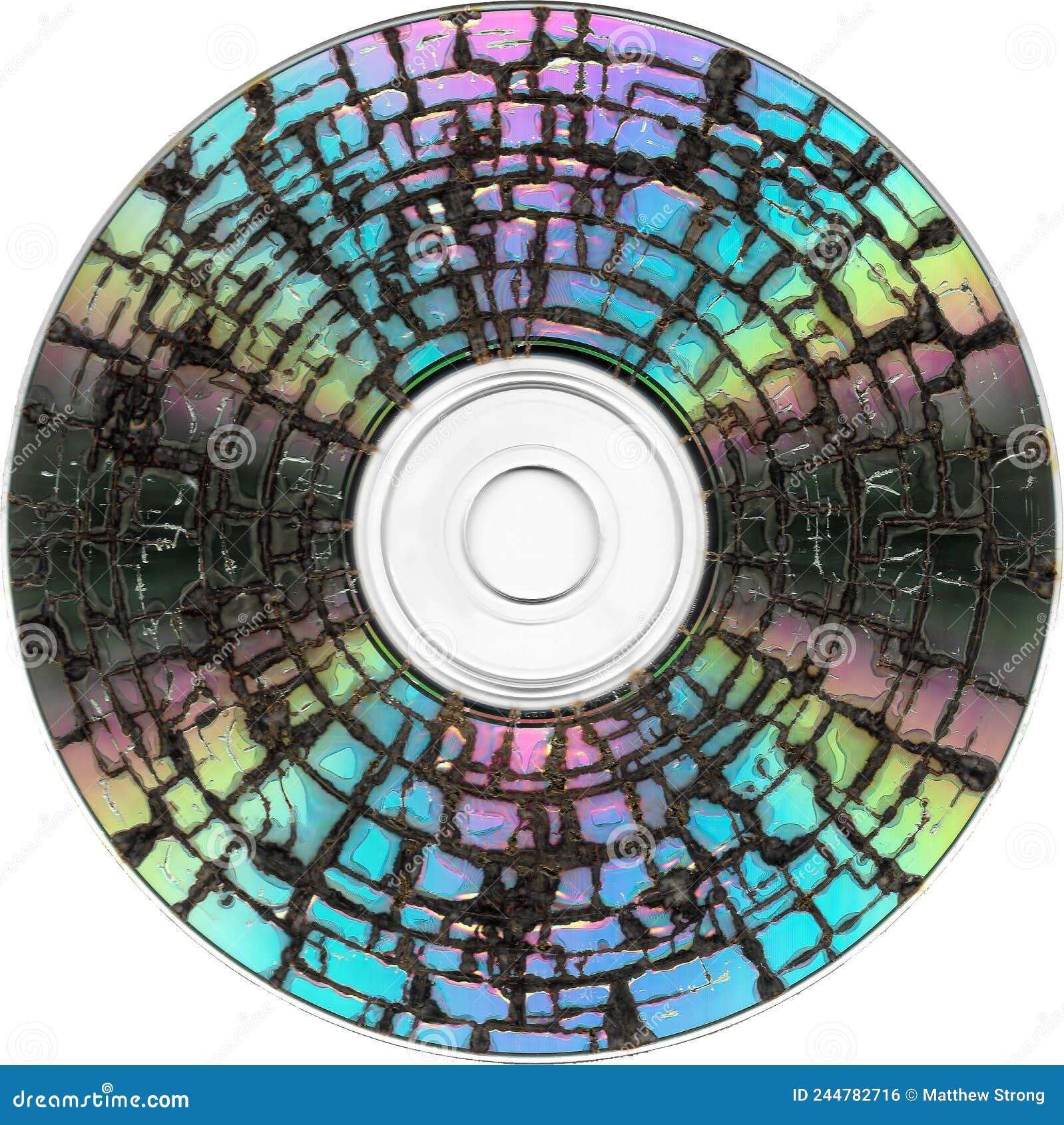 Old and Cracked Optical Disc Stock Photo - Image of wheel, audio: 244782716
