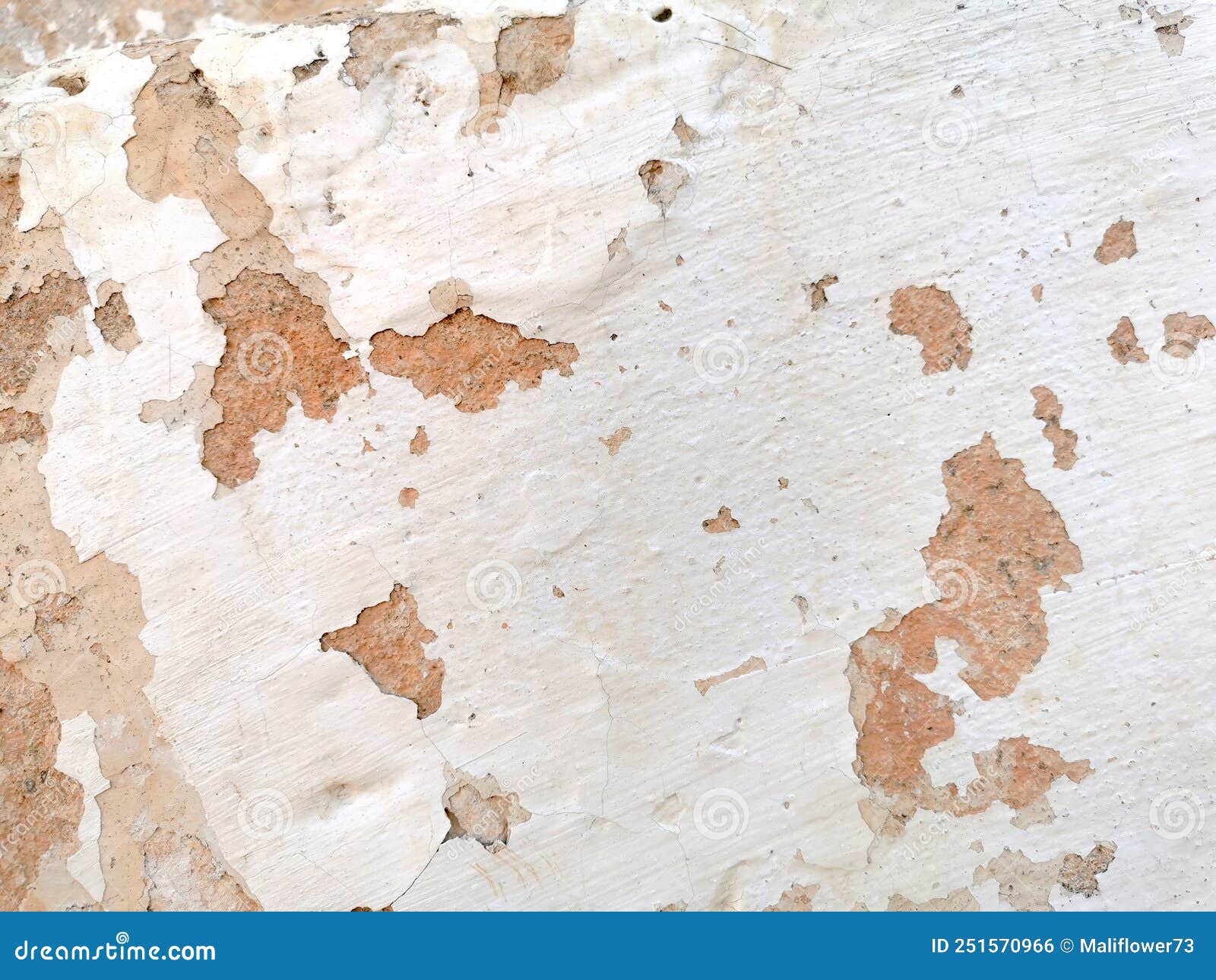 Old Cracked Peeling Painted Wall Texture Background. Ancient Style Wall ...