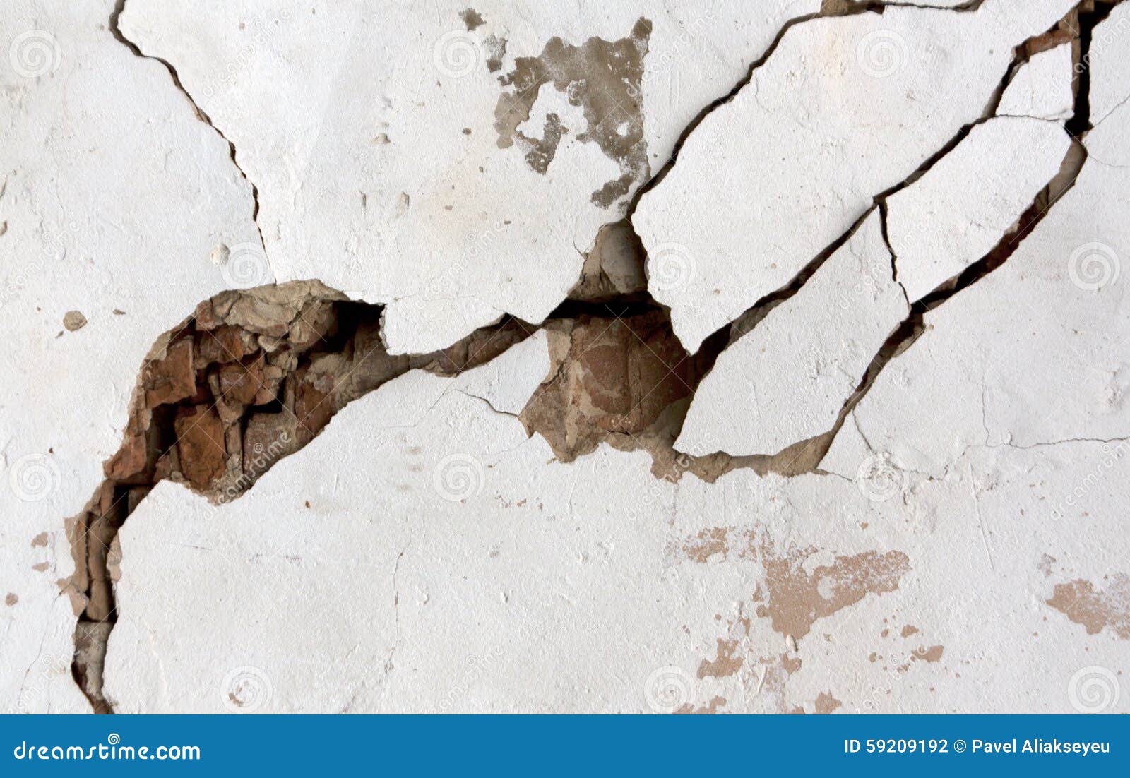 Old cracked plaster wall. stock photo. Image of porous - 59209192