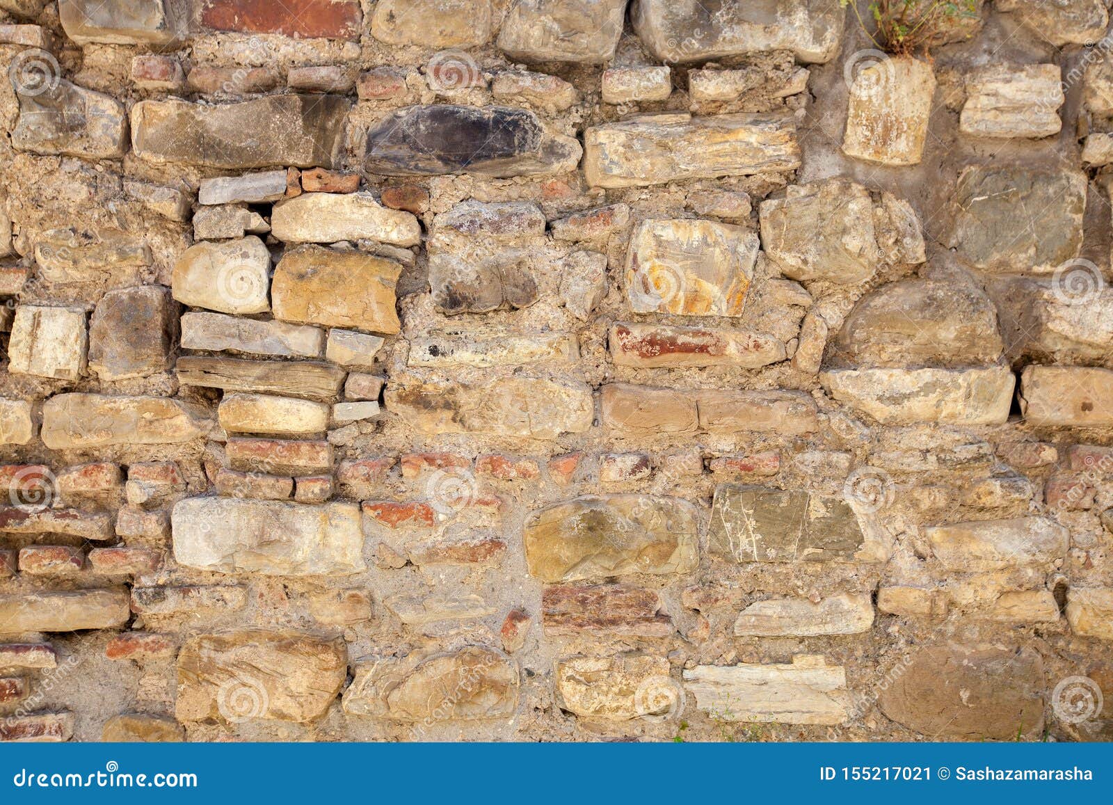 Old Cracked Stone Masonry Wall Texture Stock Image - Image of grey ...