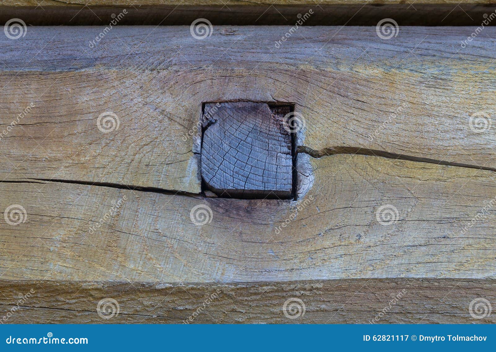Old cracked wooden logs stock image. Image of building - 62821117