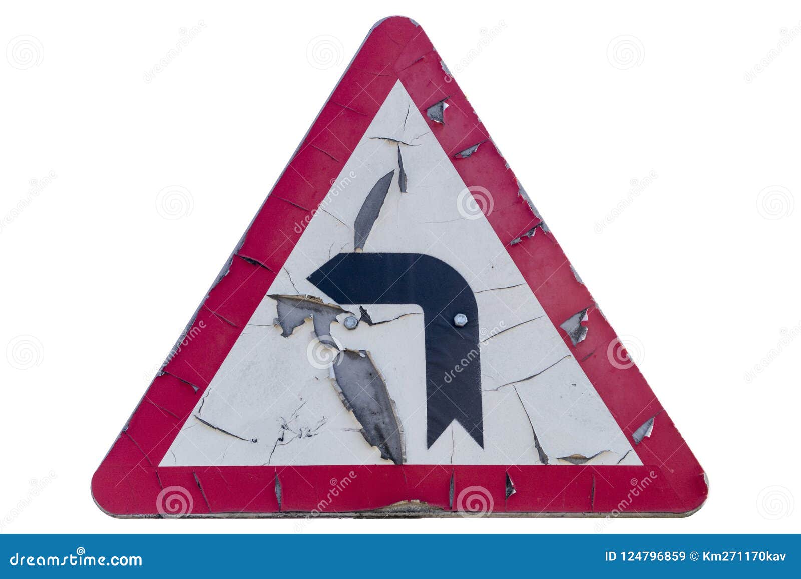 Left Bend Road Signs Or Symbols Cartoon Vector | CartoonDealer.com ...