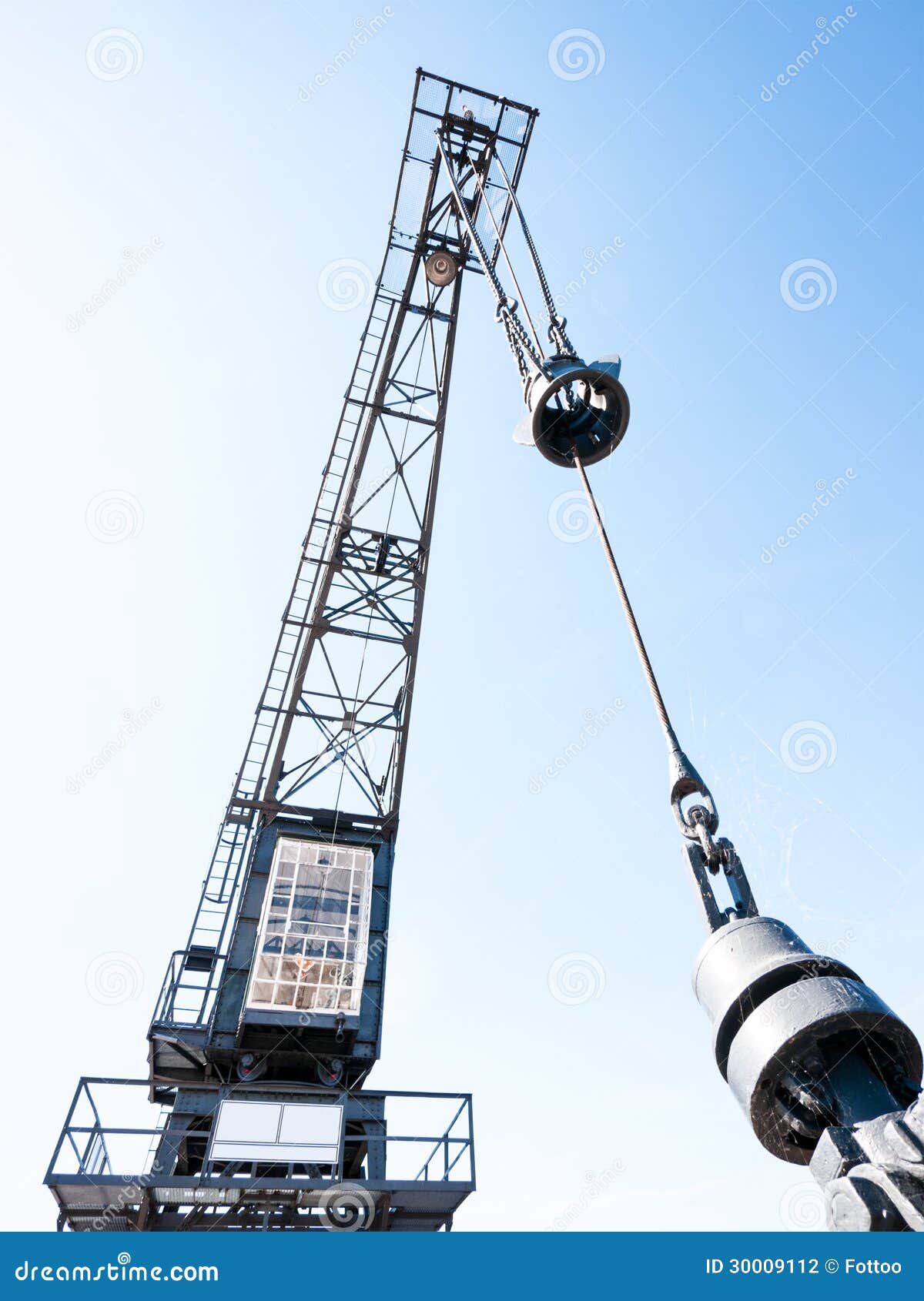 Old crane stock photo. Image of machine, outdoors, high - 30009112