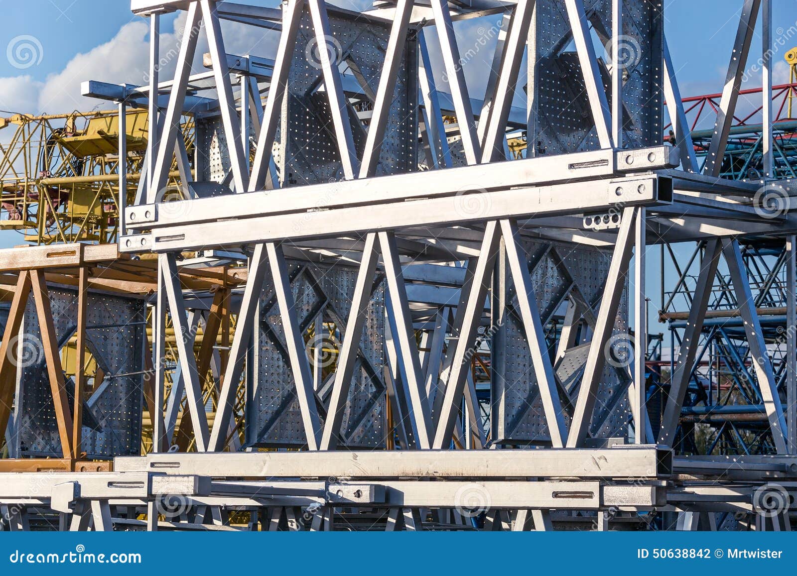 Old crane steel frames stock photo. Image of rough, truss - 50638842