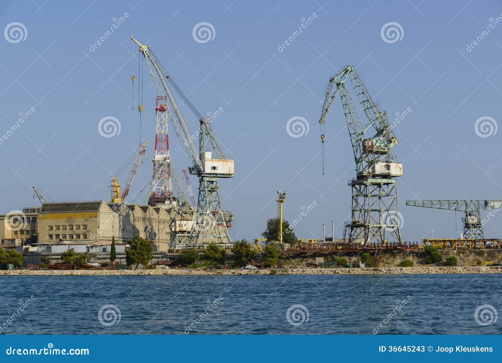 Old cranes stock image. Image of pier, shipment, foreign - 36645243