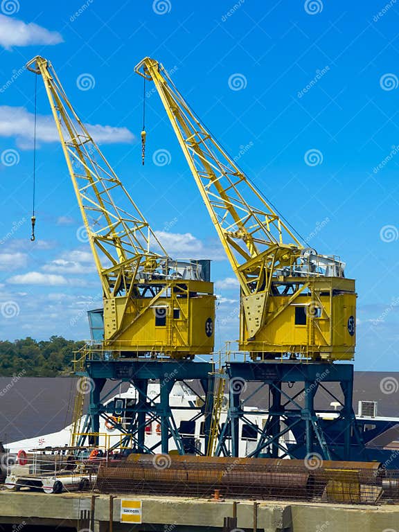 Old Cranes editorial stock image. Image of heavy, hook - 308863304