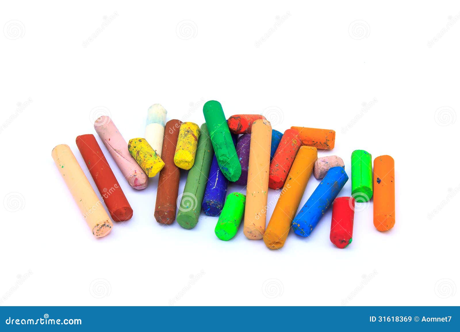 Old crayons stock image. Image of bright, white, vivid - 31618369