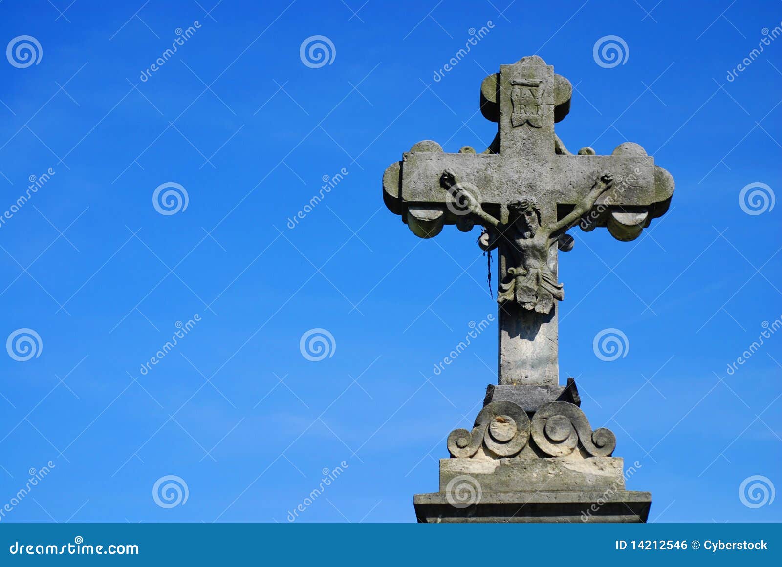 Old cross stock photo. Image of graveyard, grave, church - 14212546