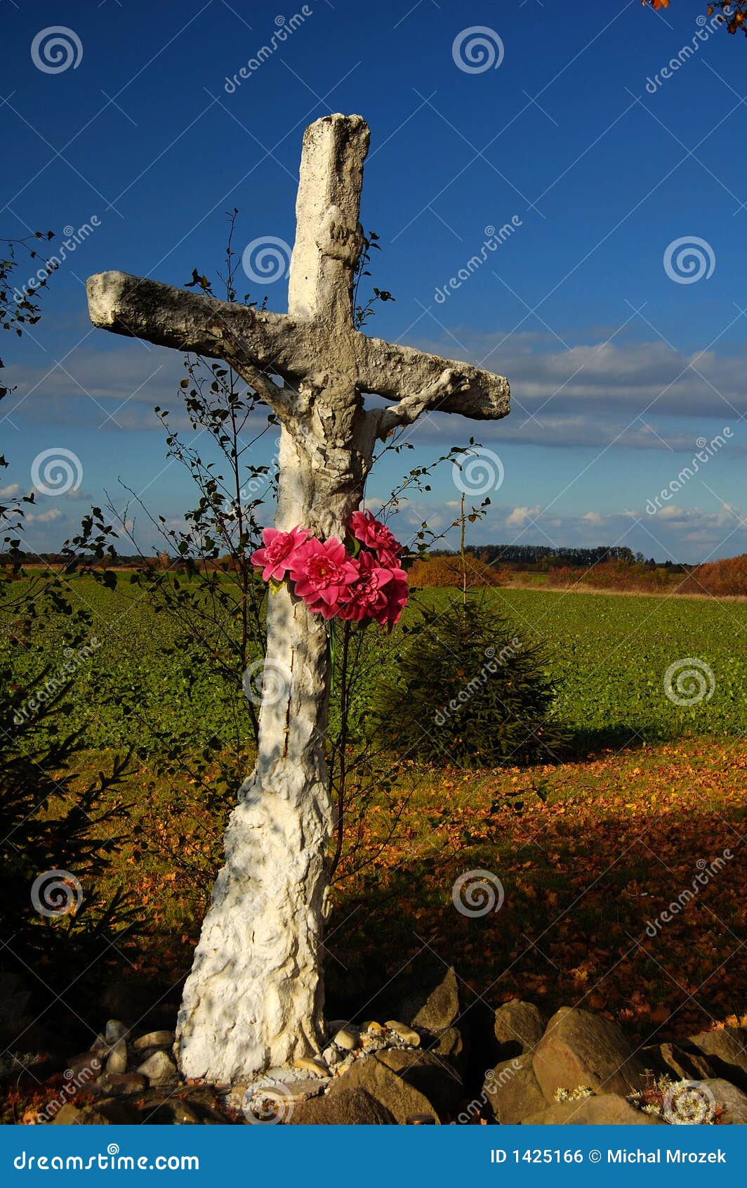 Old cross stock photo. Image of colorful, peaceful, october - 1425166