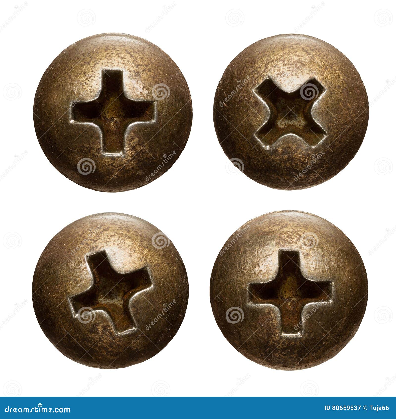 Old cross shape heads stock image. Image of iron, fastening - 80659537