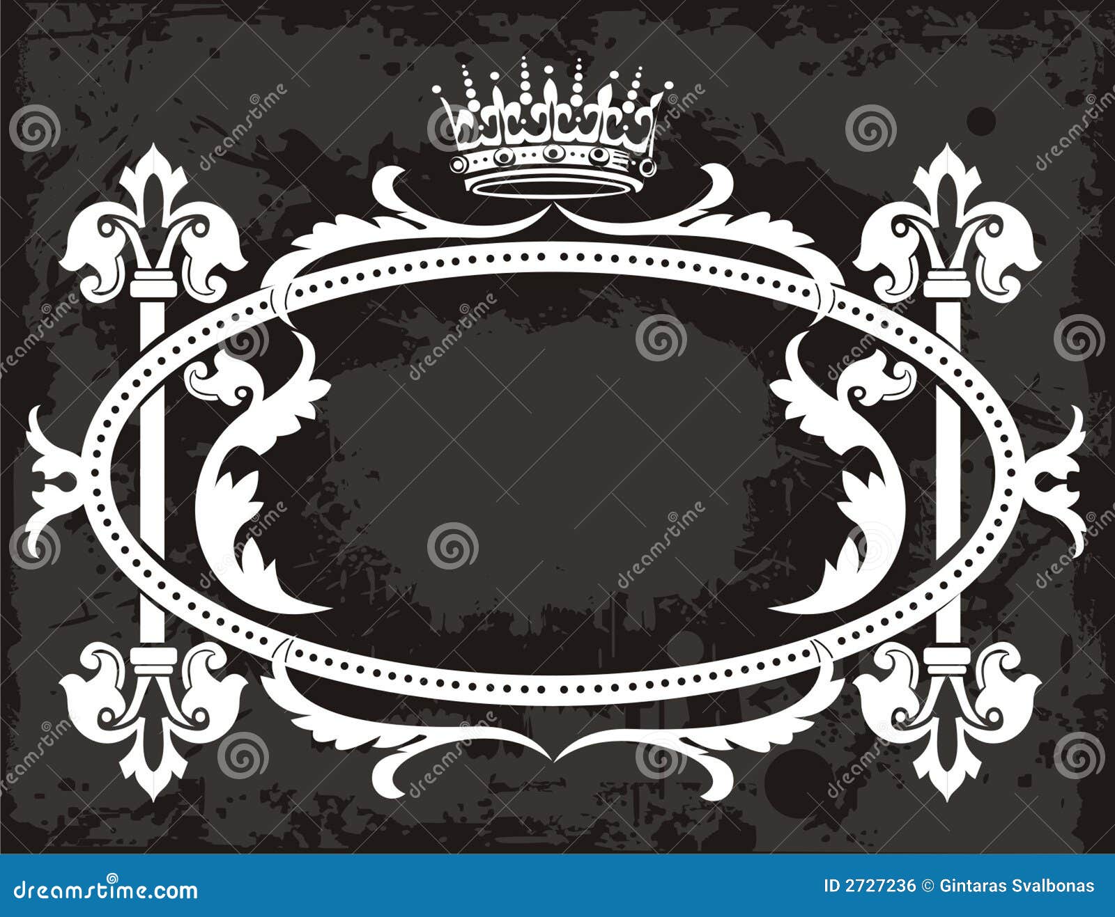 Old crown frame stock vector. Illustration of classic - 2727236