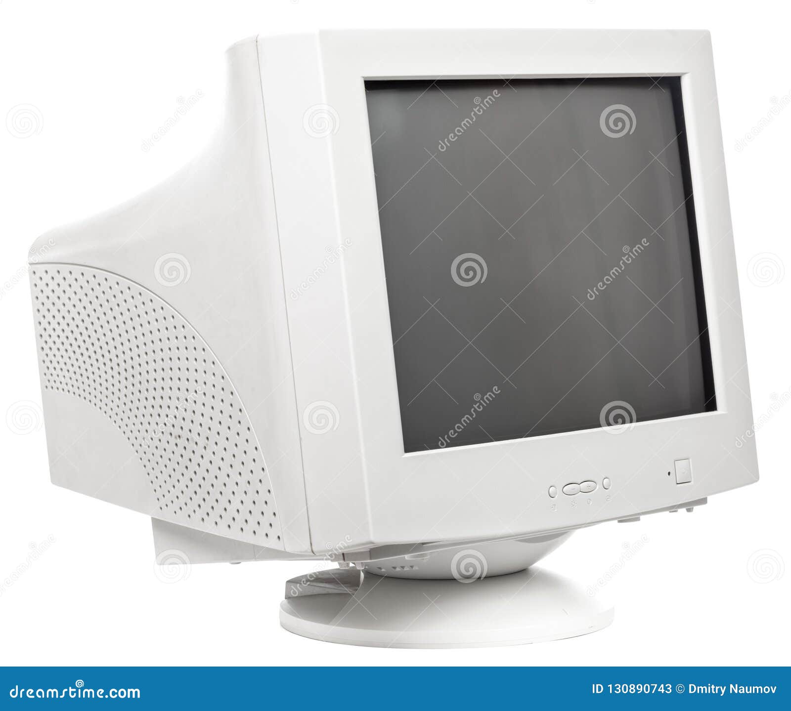 Old CRT Computer Monitor Isolated on White Stock Image - Image of ... Old CRT Computer Monitor Isolated on White Stock Image - Image of ...