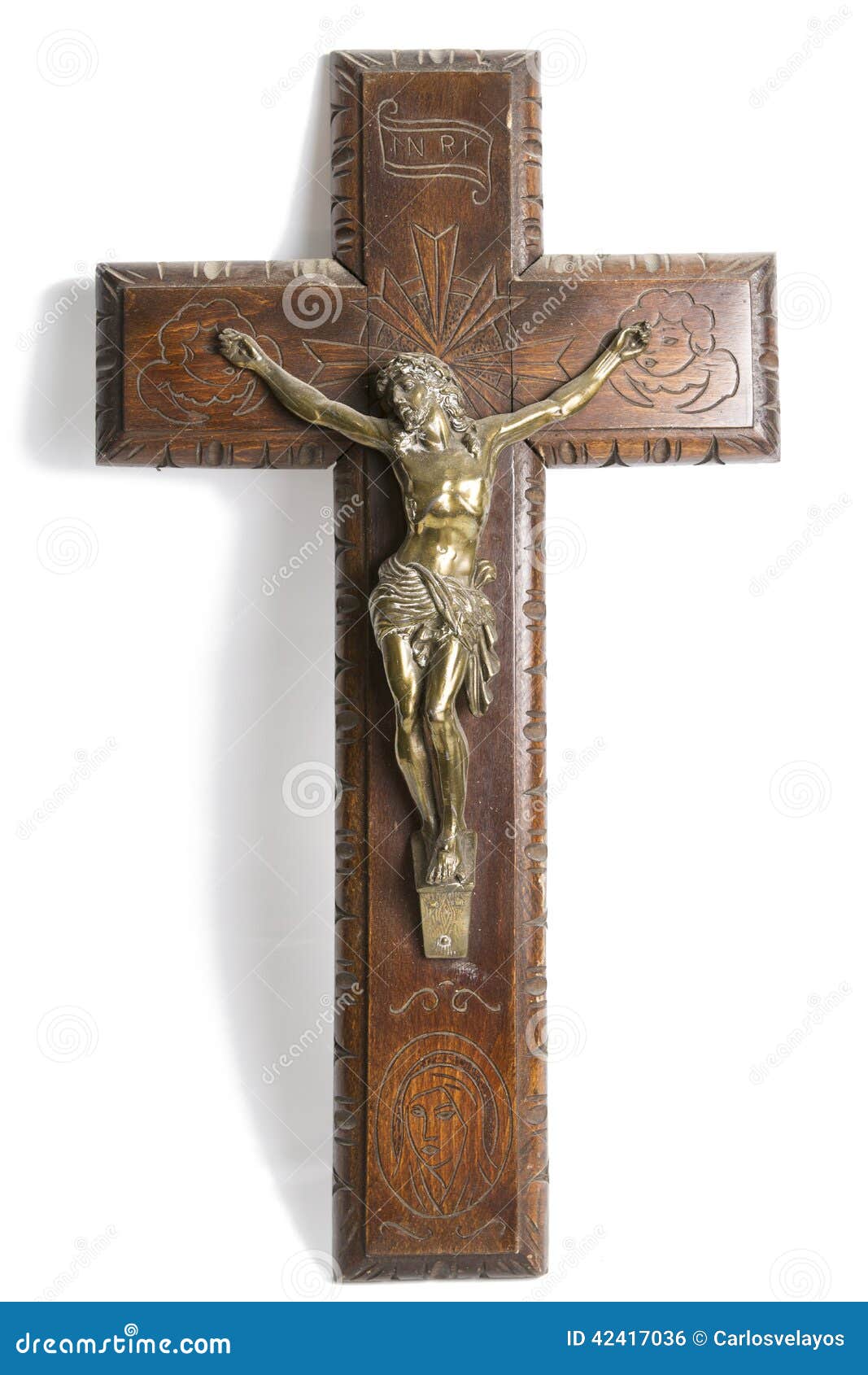 Old Crucifix stock photo. Image of antiques, christianity - 42417036