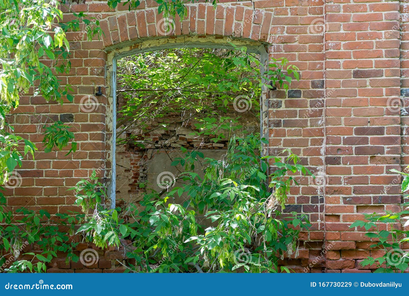 Old Crumbling Brick Building Stock Image - Image of background ...