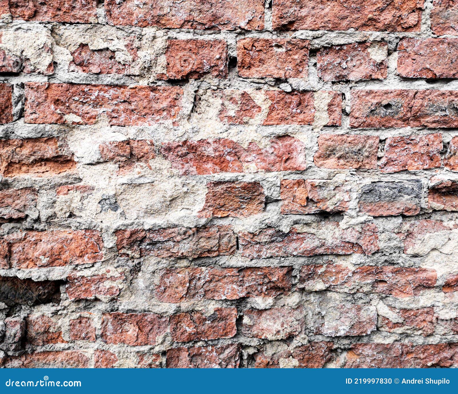 Old Crumbling Brick Wall As an Abstract Stock Photo - Image of ...
