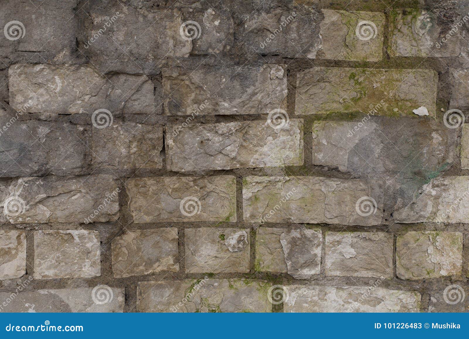 Old crumbling brick wall stock image. Image of wallpaper - 101226483
