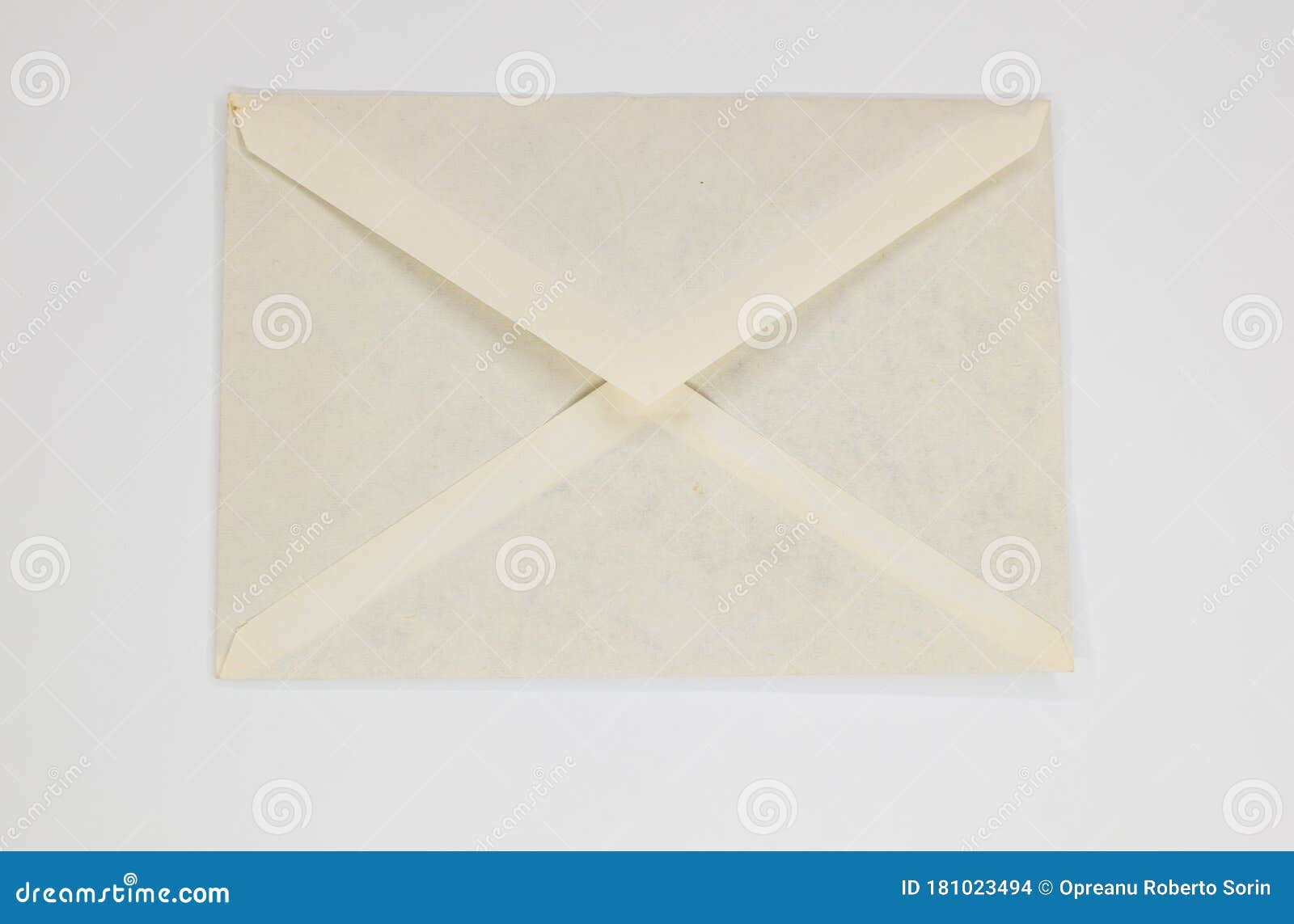 Old crumpled envelope stock photo. Image of aged, cardboard - 181023494