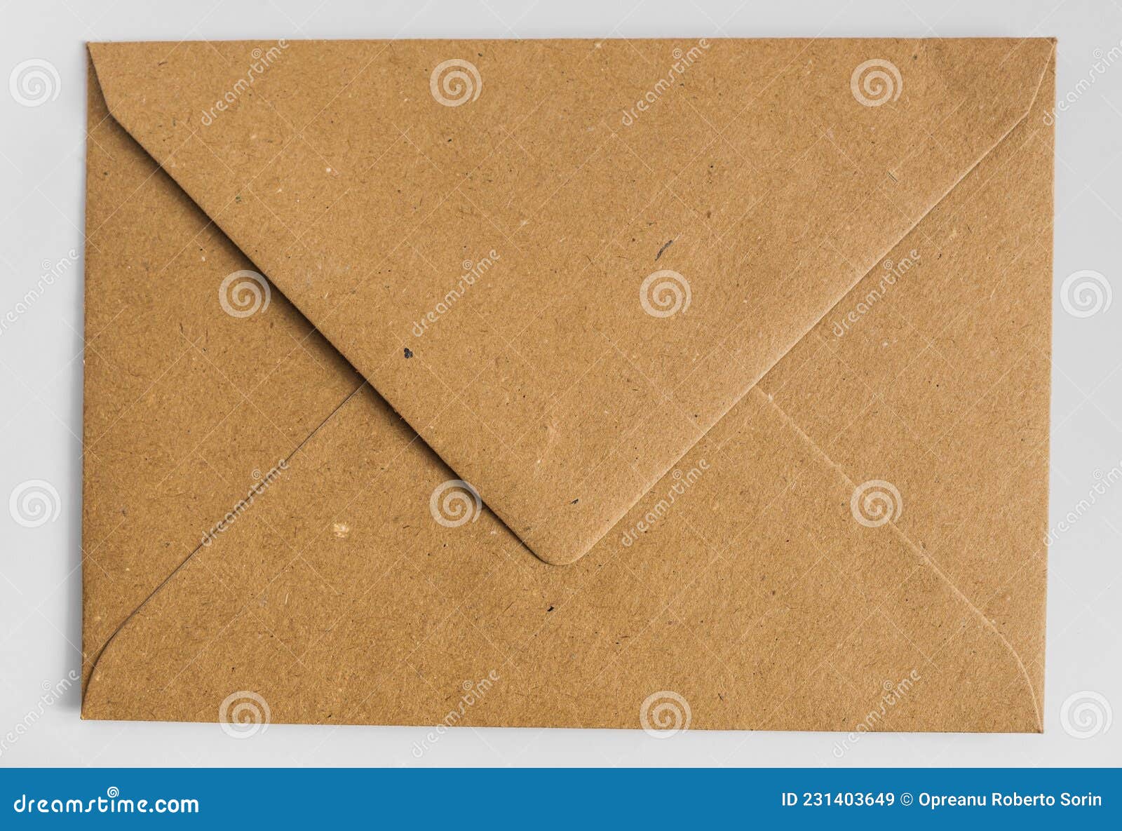 Crumpled Envelope On Isolated Background Stock Photography ...