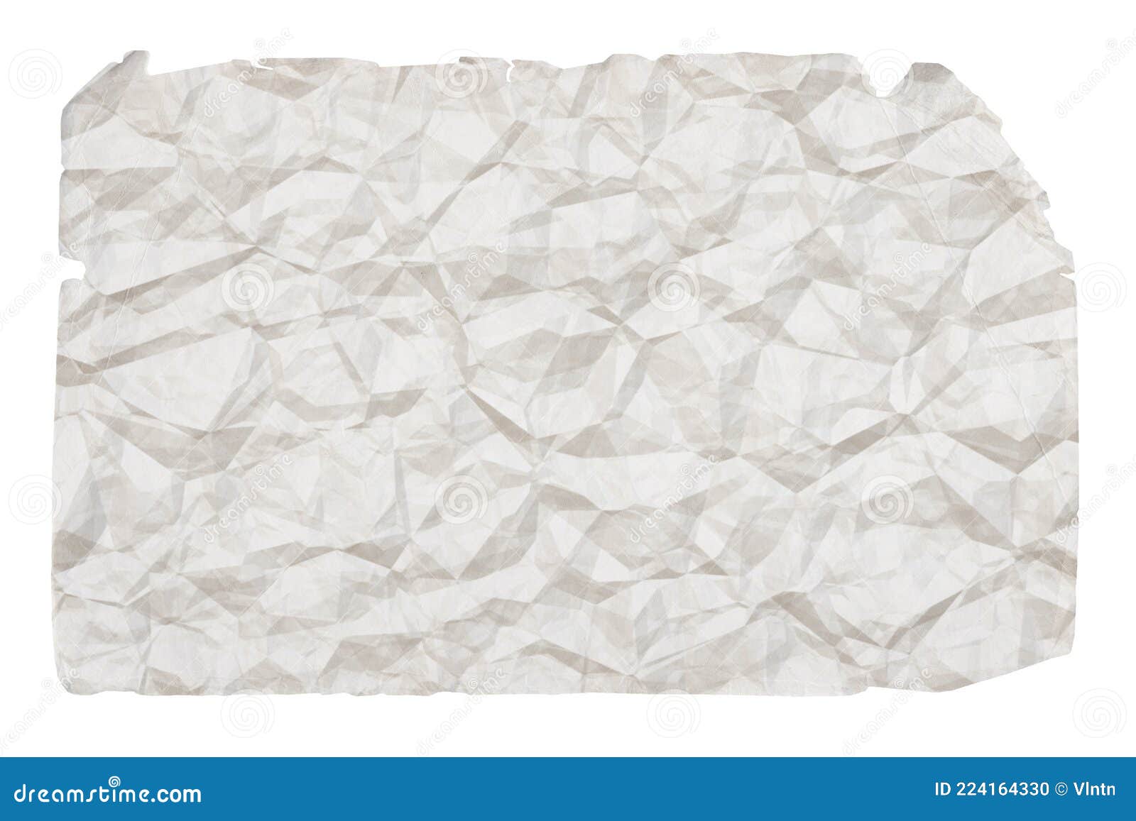 Old crumpled paper stock photo. Image of texture, blank - 224164330