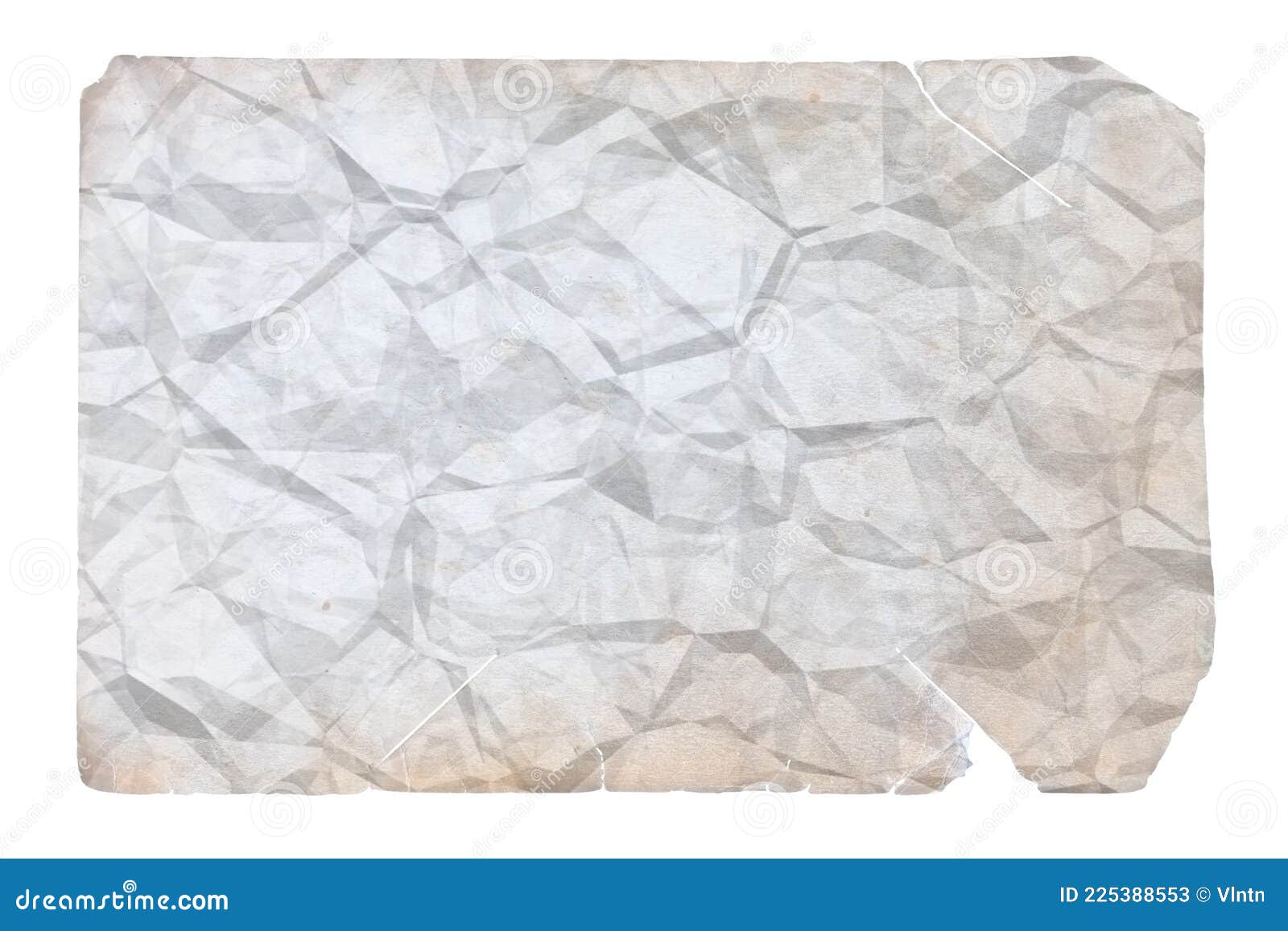 Old crumpled paper stock image. Image of grunge, copyspace - 225388553