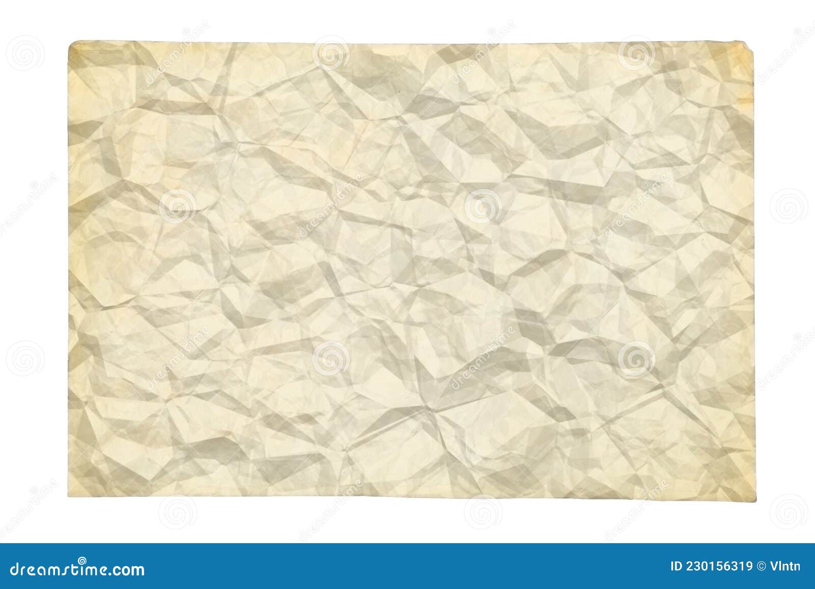 Old crumpled paper stock image. Image of paper, cardboard - 230156319