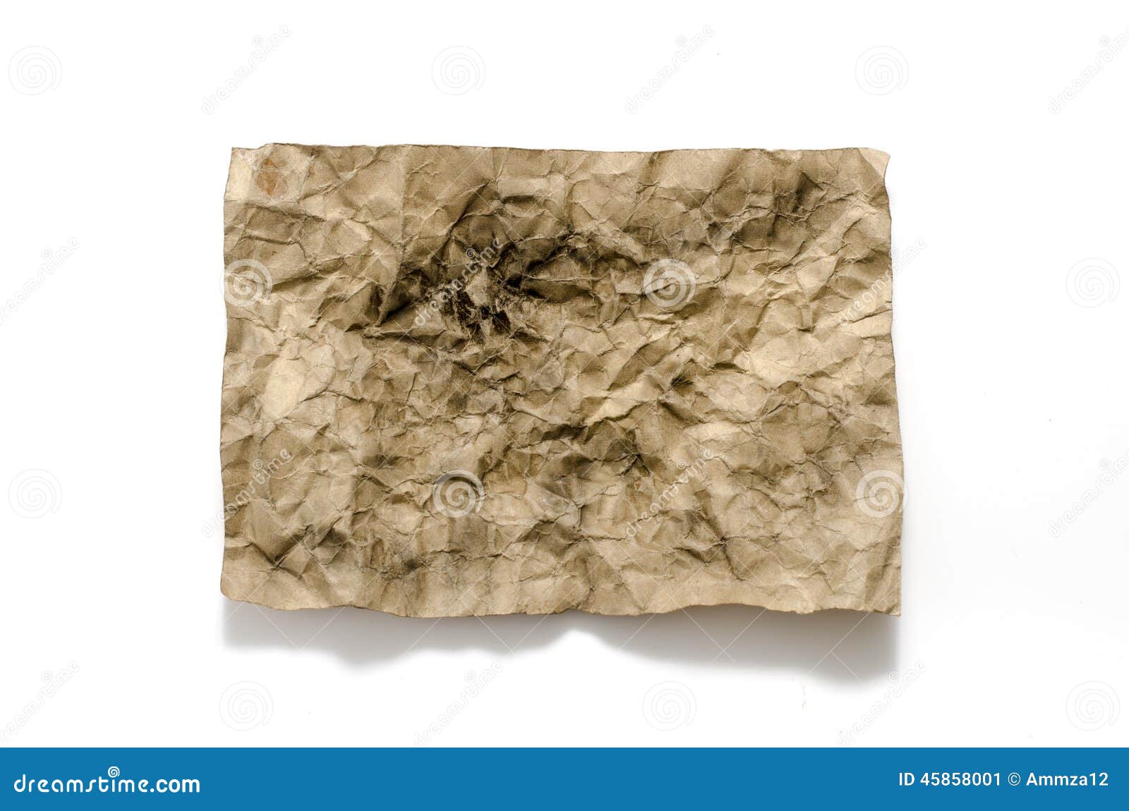 Old crumpled paper burn stock image. Image of edge, grunge - 45858001