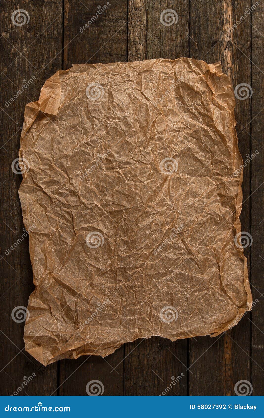 Old crumpled paper stock photo. Image of background, design - 58027392