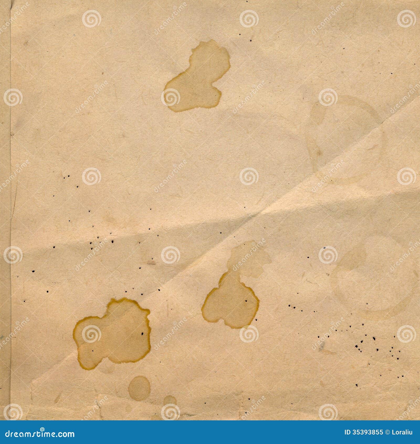 Old Crumpled Paper with Stains of Coffee Stock Image - Image of messy ...
