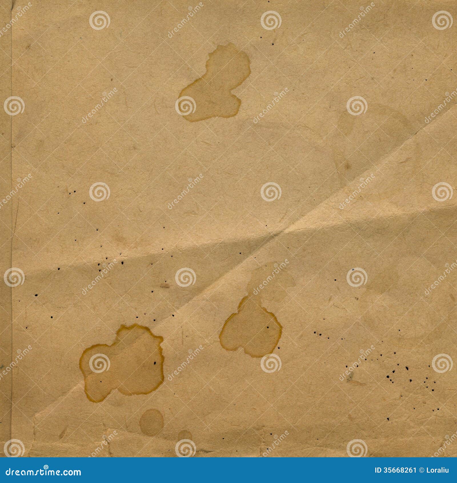 Old Crumpled Paper with Stains of Coffee Stock Image - Image of album ...