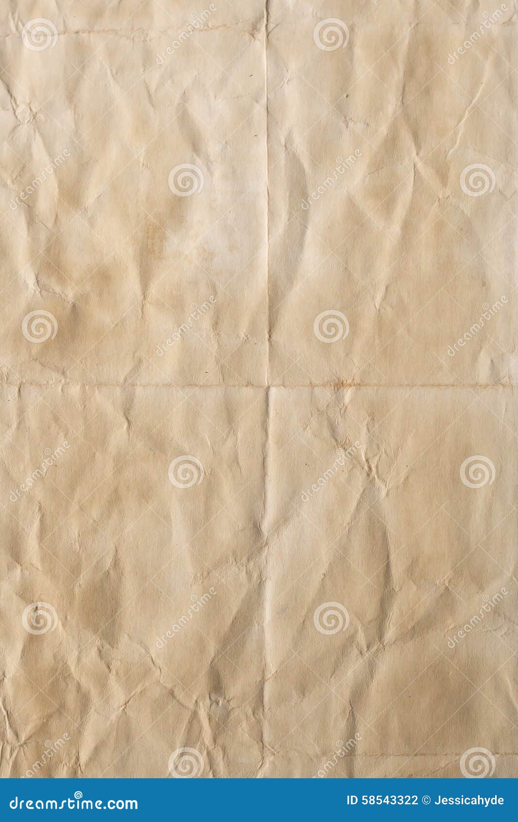 Old crumpled paper stock photo. Image of sheet, environment - 58543322