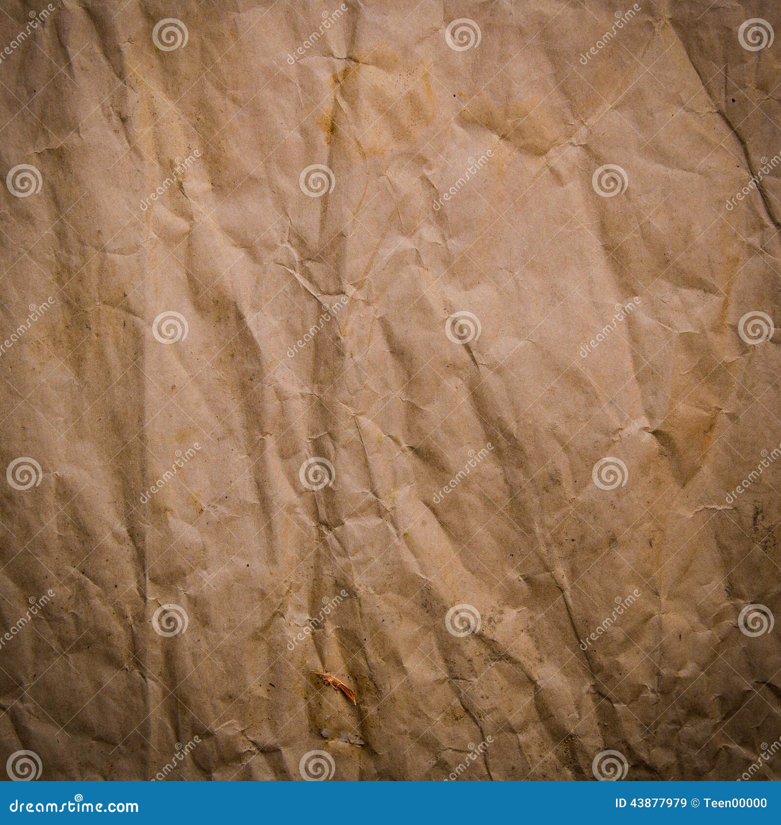 Old Crumpled Rough Paper stock image. Image of manuscript - 43877979