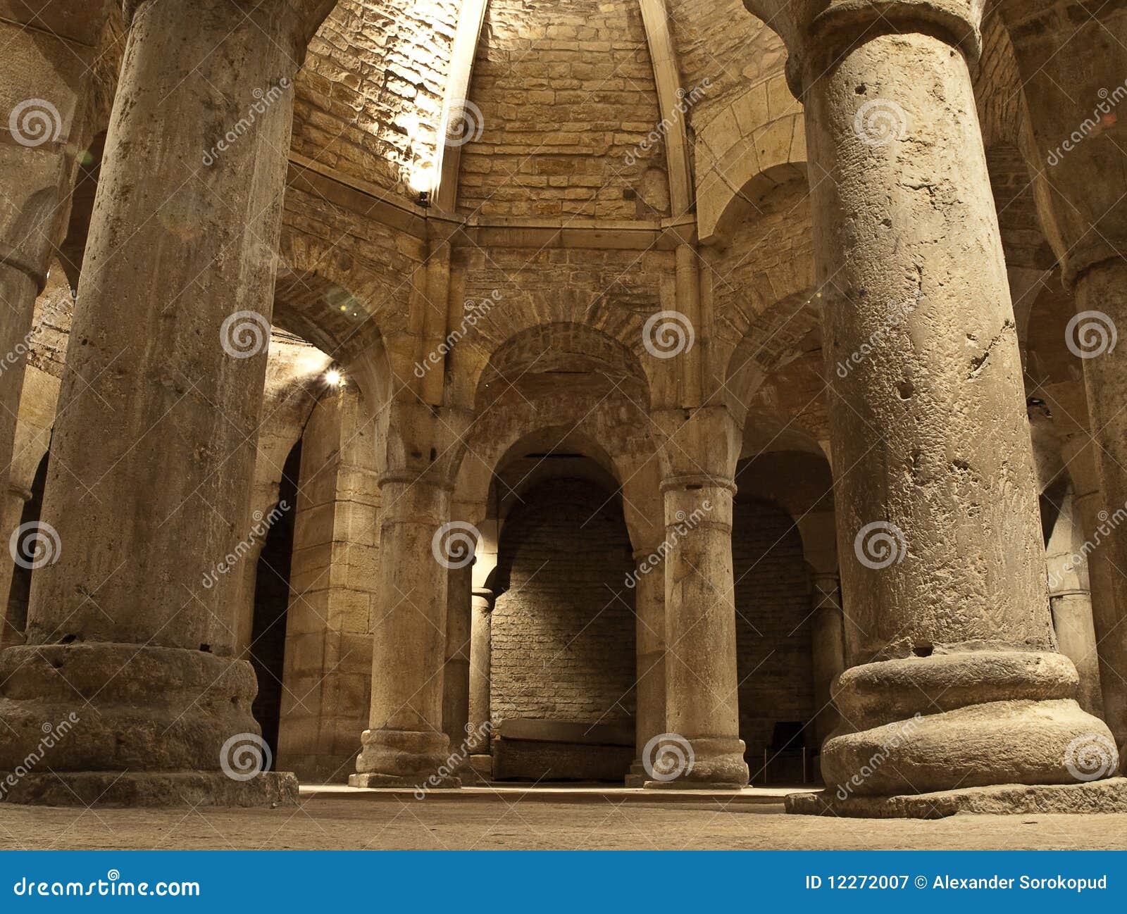 Old crypt in abbey stock image. Image of history, undercroft - 12272007