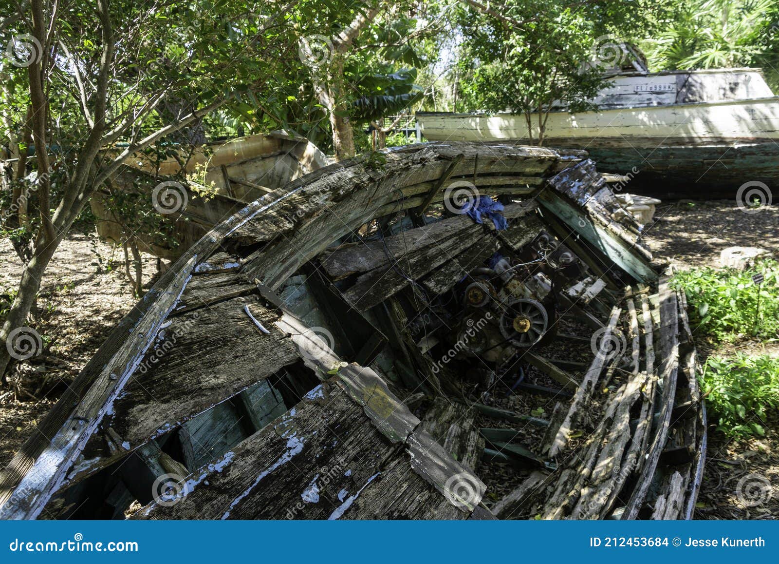 Old Cuban Chug Boat in Key West. Stock Photo - Image of cuban, green ...
