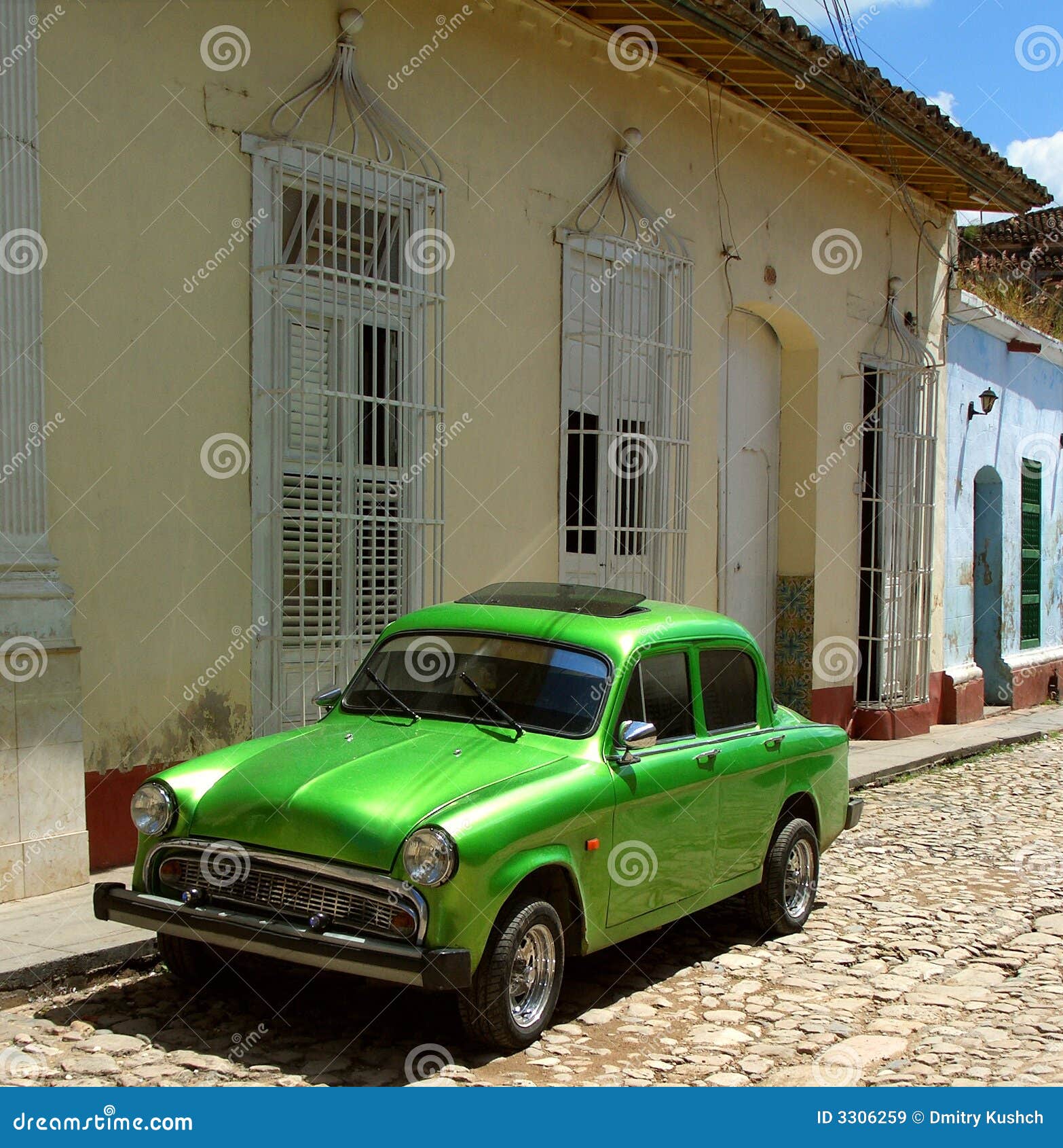 Old Cuban machine stock image. Image of mountains, roof - 3306259