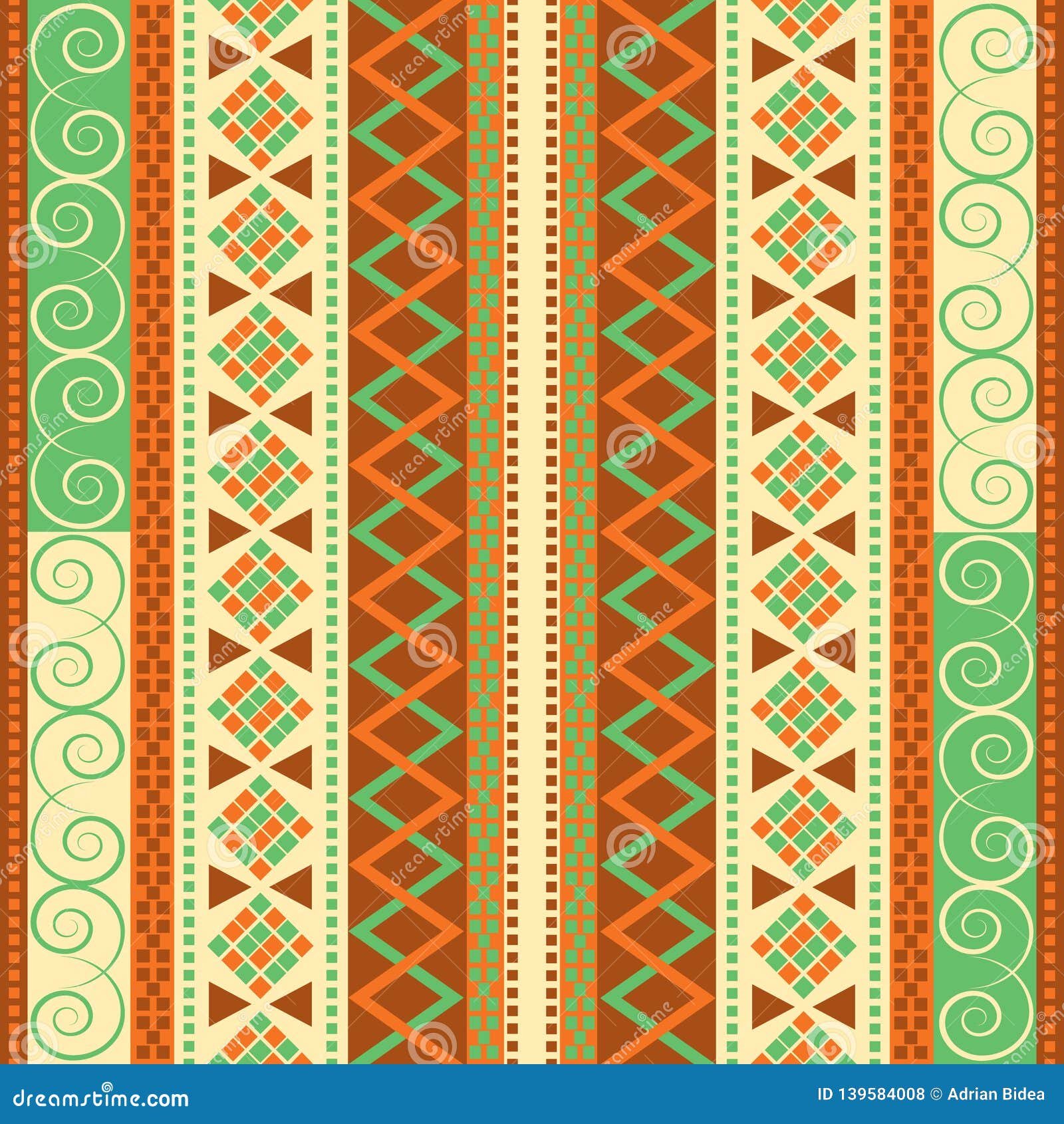 Repeat vector decor. stock illustration. Illustration of repetitive ...