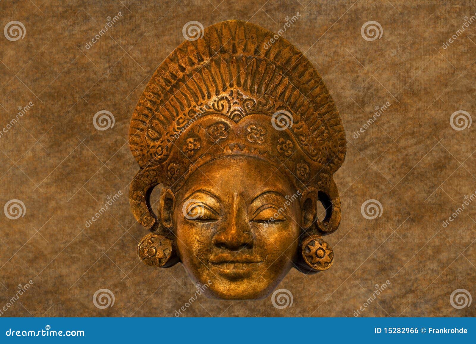 Old culture-historic mask stock photo. Image of brown - 15282966