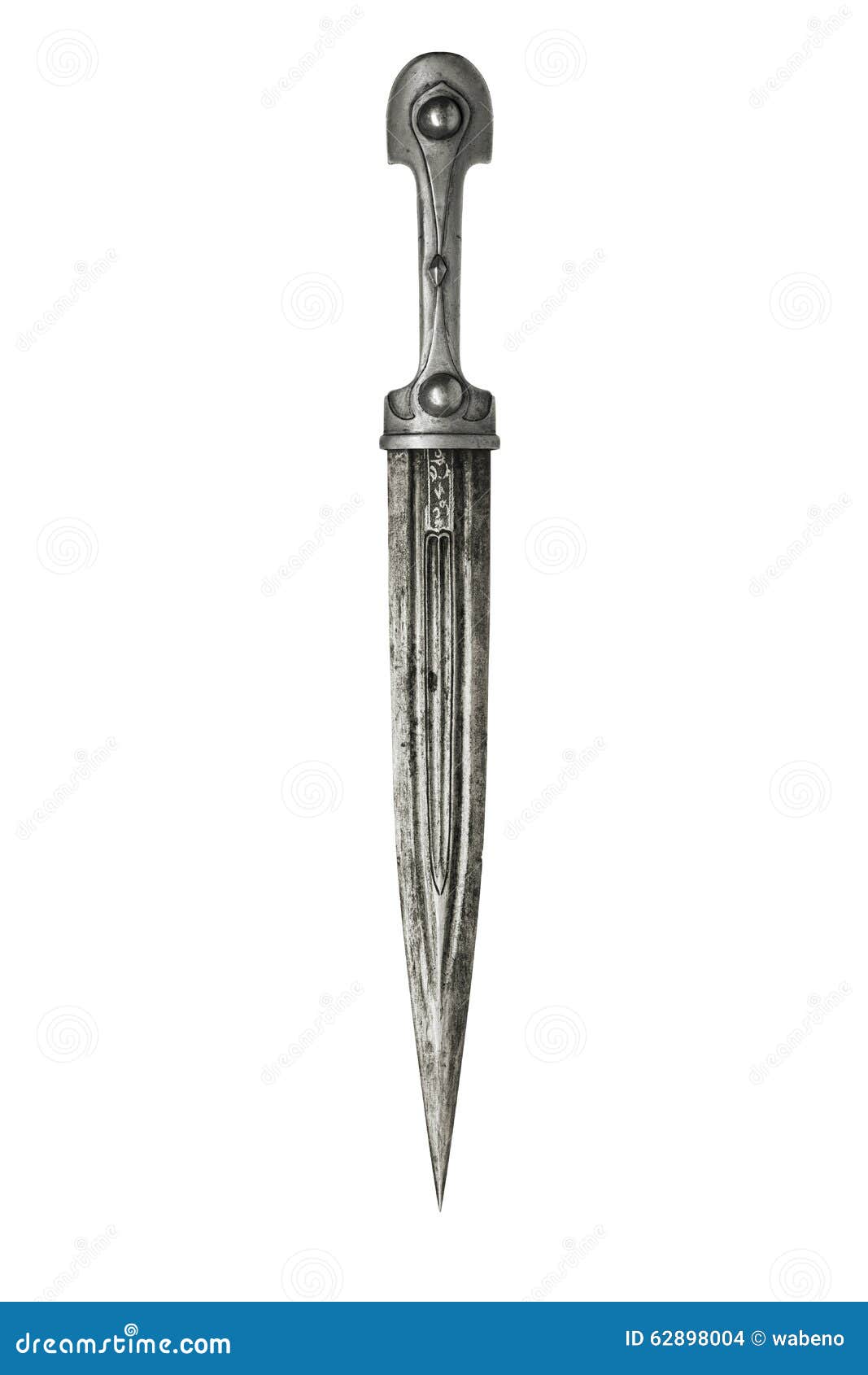 Old Dagger Isolated on White Stock Photo - Image of edge, antiquities ...