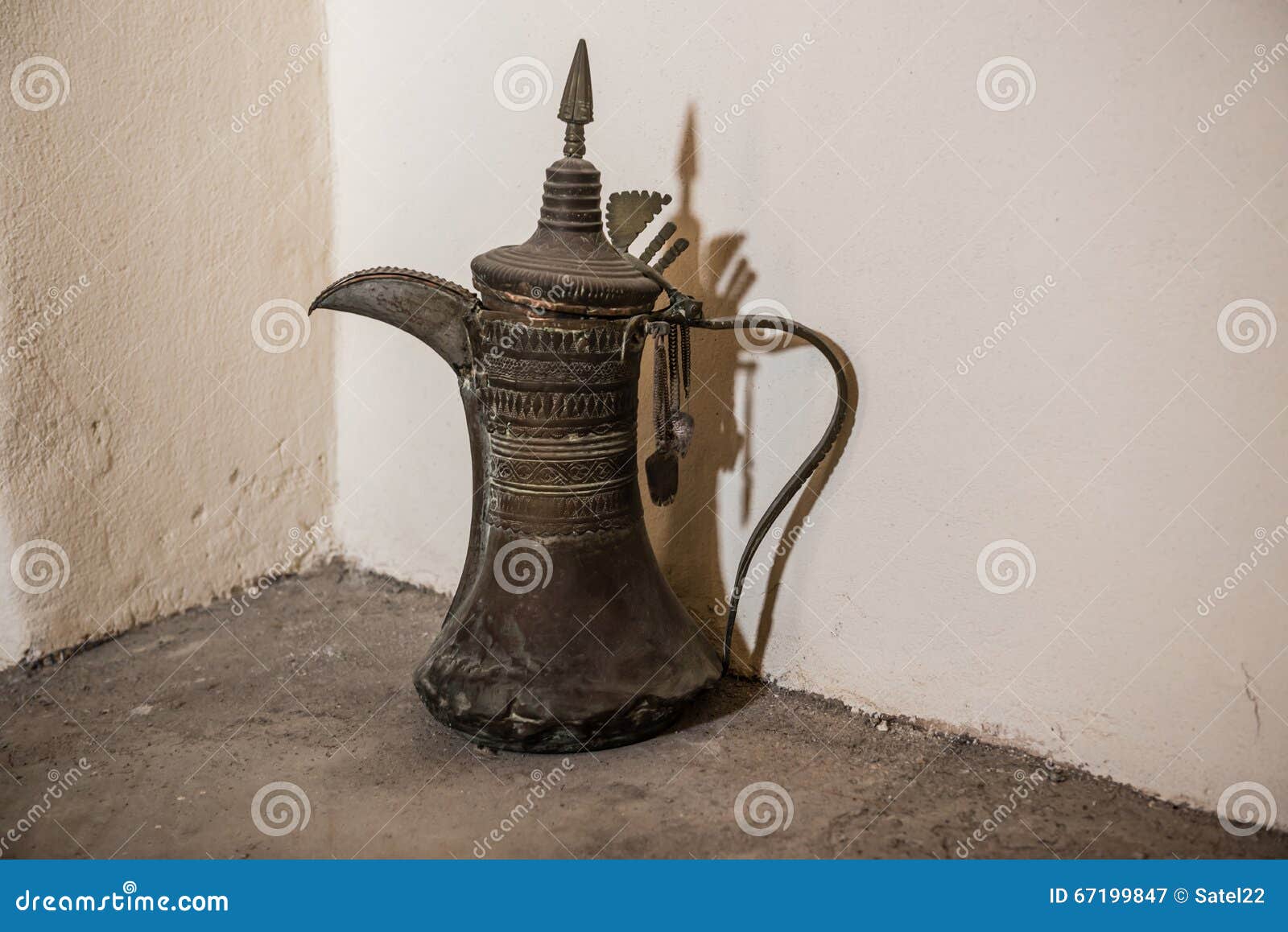Old Dallah. stock image. Image of arabic, arabian, museum - 67199847