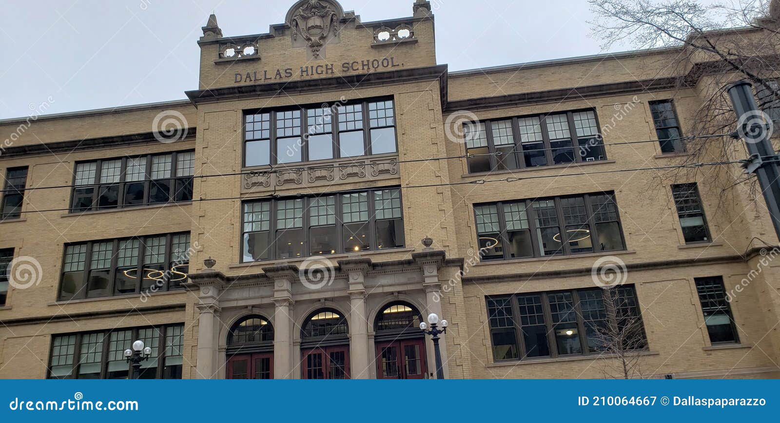 The Old Dallas High School Building Back in Business Stock Image ...