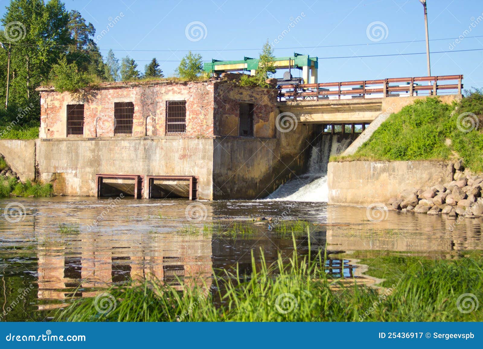 Old dam stock image. Image of bridge, revolution, road - 25436917