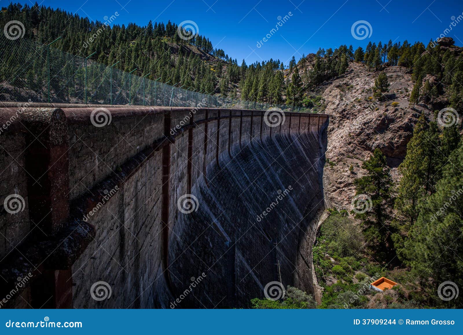 Old dam stock photo. Image of concrete, construction - 37909244
